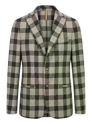 ROBERTO PEPE LUXURY Check-pattern Single-breasted Jacket