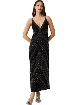 RAMY BROOK Ariela Beaded Midi Dress