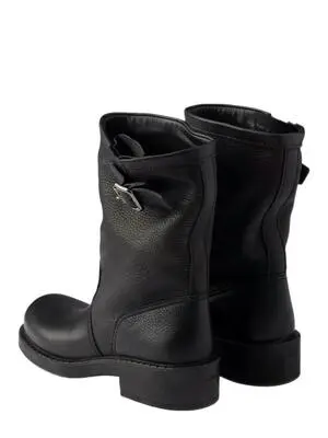 PRADA Leather Mid-calf Boots