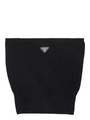 PRADA Logo-patch Bandeau Top