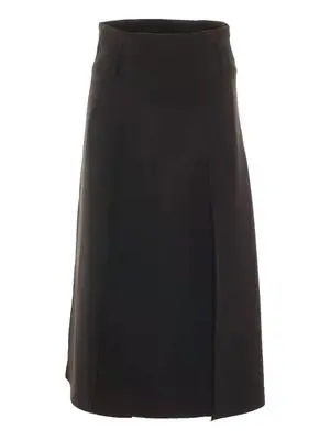 RUE DU BAC Split-detail Zip-fastening Midi Skirt