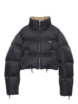 PRADA Cropped Re-nylon Down Jacket