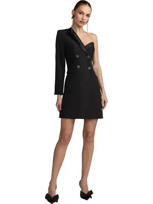 MAC DUGGAL One Shoulder Blazer Mini Dress