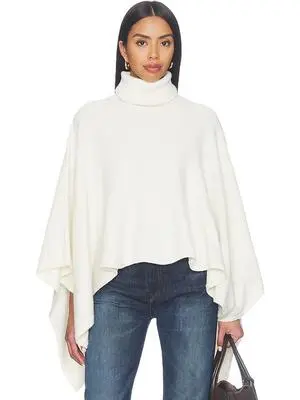 LINE & DOT Line & Dot Orly Turtleneck Cape Sweater In Ivory.