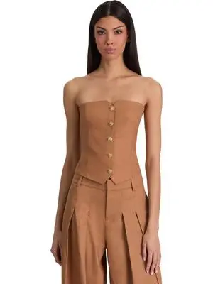 ALICE + OLIVIA Kelcey Strapless Vest