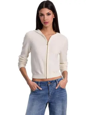 ALICE + OLIVIA Dollie Cashmere Zip-up Hoodie