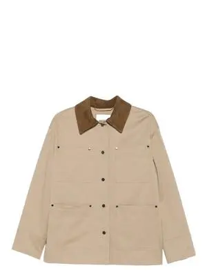 JOSEPH Suede-collar Utility Jacket