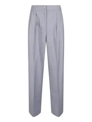 THE FRANKIE SHOP Pleated-detail Casual Trousers Gray