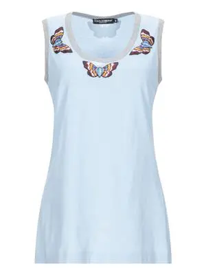 DOLCE & GABBANA Solid-colored Plain-knit Top