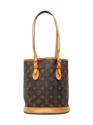 LOUIS VUITTON 2001 Monogram Petit Bucket Bag