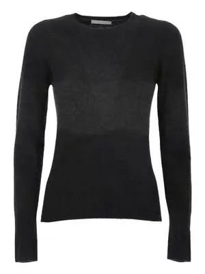 OLIVER LATTUGHI Gradient-effect Crew-neck Sweater Grey