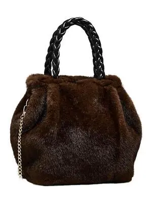 LISI LERCH Heather Faux Fur Top Handle Bag
