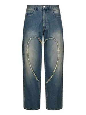 CARNE BOLLENTE Heart-patch Jeans