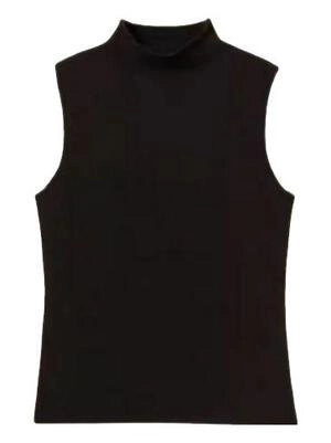 TWINSET  Sleeveless Turtleneck Knit Top