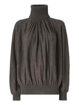 MISSONI High-neck Sweater In Zig Zag Cashmere