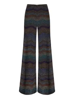MISSONI Palazzo Trousers With Wave Motif