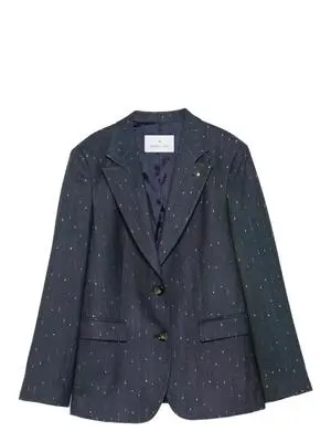 MANUEL RITZ Herringbone Pinstripe Jacket