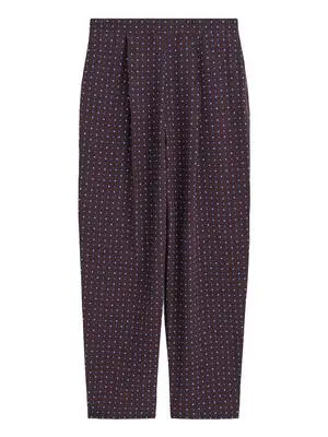COS Diamond-print Straight-leg Pants