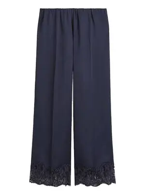 COS Lace-trimmed Satin Pants