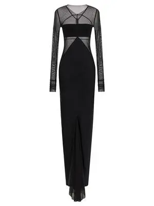 RICK OWENS Long-sleeved Stretch-jersey Long Evening Gown