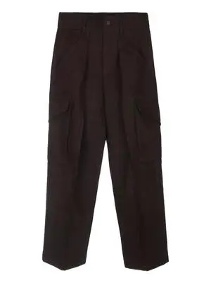 THE FRANKIE SHOP Oslo Cotton Cargo Pants Brown
