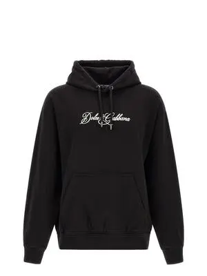 DOLCE & GABBANA Embroidered Logo Hoodie