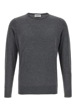 JOHN SMEDLEY Sweater With Ribbed Trims