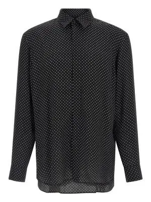 TOM FORD Geometric Print Silk Shirt