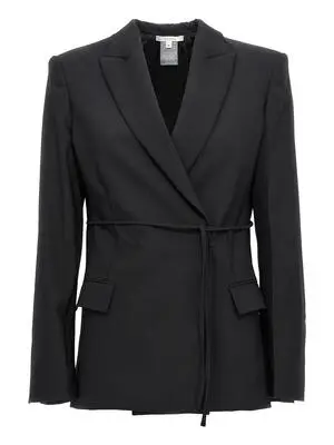 NENSI DOJAKA 'double Breast Drawstring' Blazer