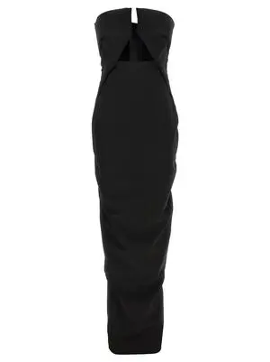 RICK OWENS Maxi Dress With Geometric Cut-out Detail