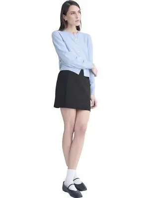Everlane Ponte Mini Skirt - Black
