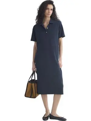 Everlane Pique Polo Short-sleeve Dress - Navy