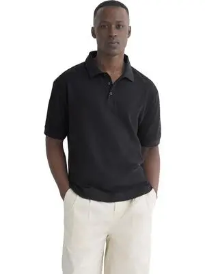 Everlane Classic Piqué Polo - Black