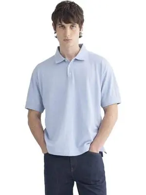 Everlane Classic Piqué Polo - Heathered Open Air