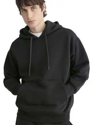 Everlane Luxe Fleece Hooded Sweatshirt - Black