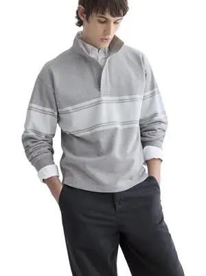 Everlane Everlane Off-Duty Terry Pullover Vintage Heather Grey/bone
