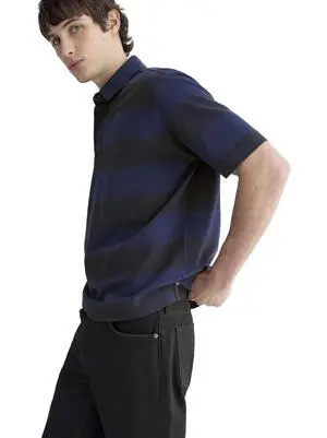 Everlane Vintage Rugby Polo Shirt - Navy/black