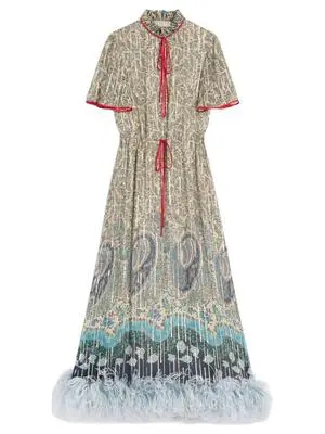Valentino Garavani Pekin Voyage Imaginaire Paisley Midi Dress - Multicolour