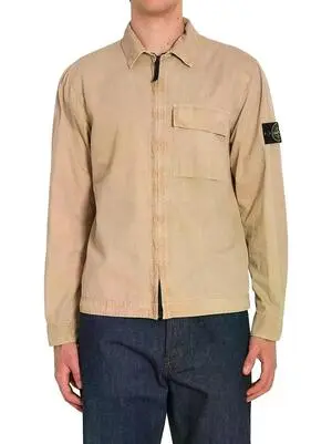 Stone Island Cotton Overshirt - Neutrals