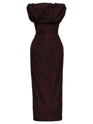 Magda Butrym Puffed Cotton Gown - Brown