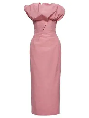 Magda Butrym Strapless Puffed Cotton Gown - Pink