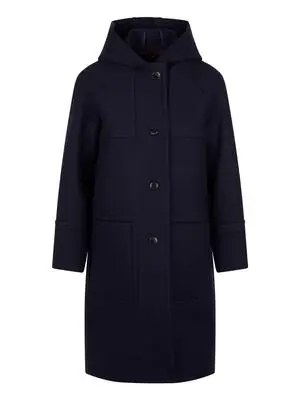 Martin Grant Wool Duffle Coat - Navy