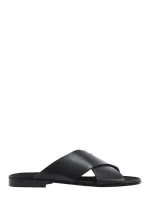 GIUSEPPE ZANOTTI Woven Band Sandals - Black