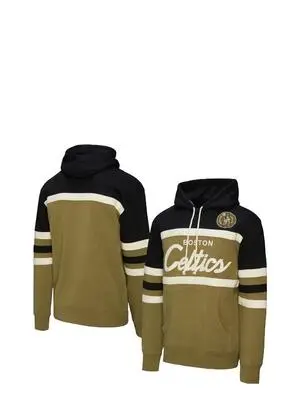 Mitchell & Ness Boston Celtics Double Clutch Hoodie - Olive