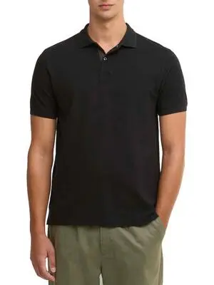 Barbour Tailo Fit Pima Cotton Polo - Black