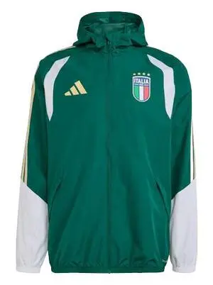 Adidas Italy National Team 2026 Tiro All-weather Full-zip Jacket - Green