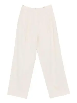 DUNST Cotton Blend Chino Trousers - White