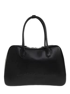 Emporio Armani Leather Shoulder Bag - Black