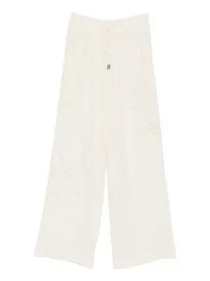 Ermanno Scervino Silk Pajama Trousers - White