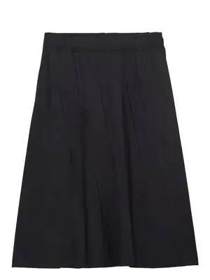 Prada Light Wool Midi Skirt - Blue